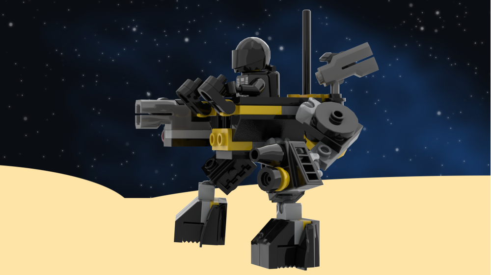 LEGO MOC Blacktron Tank Mech by watson.lego | Rebrickable - Build with LEGO