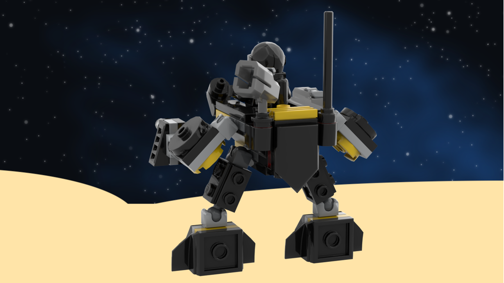 Lego Moc Blacktron Tank Mech By Watsonlego Rebrickable Build With Lego