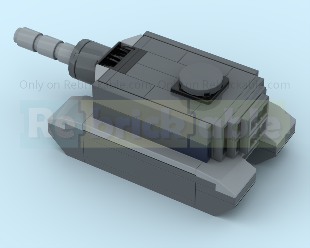 LEGO MOC Futuristic Tank by LegoBuildo | Rebrickable - Build with LEGO