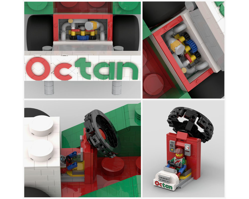 LEGO MOC Up-Scaled Octan Go-Kart by Briquoleur | Rebrickable - Build ...