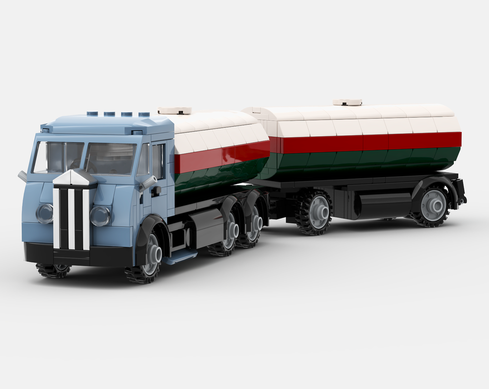 LEGO MOC Vintage Octan Tank Truck by ScotNick | Rebrickable - Build ...