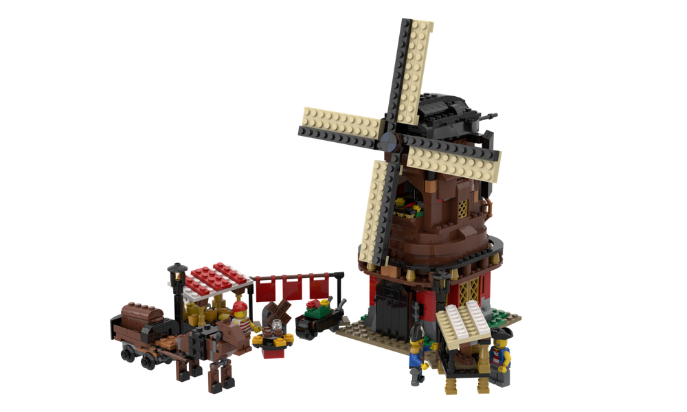 LEGO MOC Windmill Market by Jappelsap98 | Rebrickable - Build with LEGO