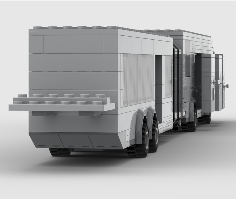 LEGO MOC Articulated City bus by The Brickerman | Rebrickable - Build ...