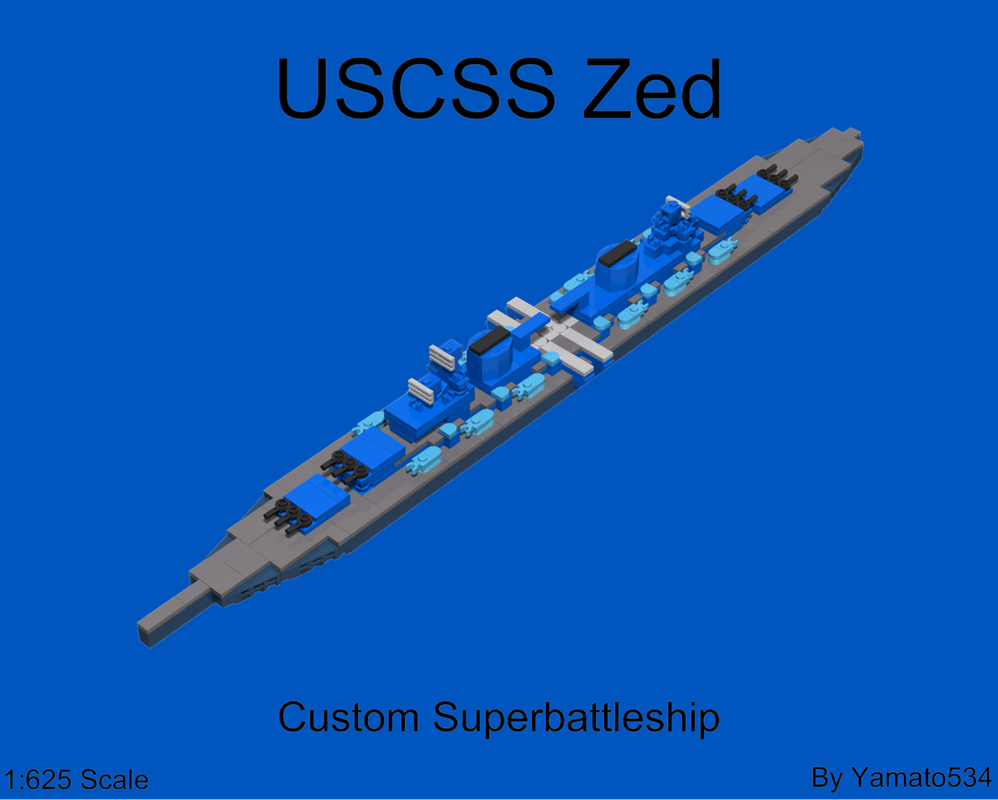 LEGO MOC-212935 1:625 scale Zed class battleship by yamato534 ...
