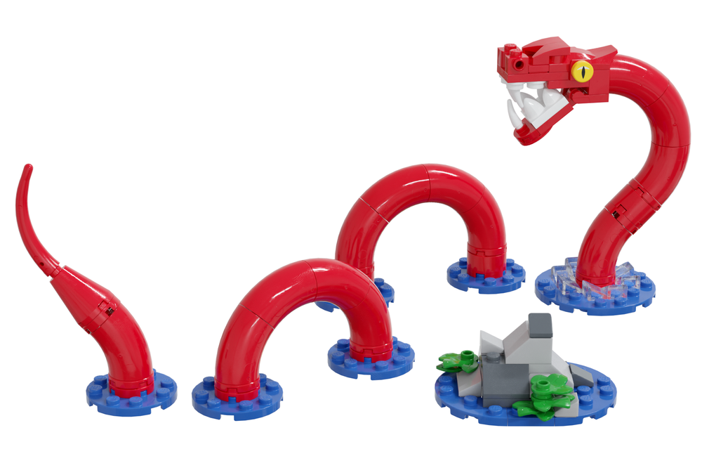 LEGO MOC Sea Serpent by Lilium Brick Yards | Rebrickable - Build with LEGO