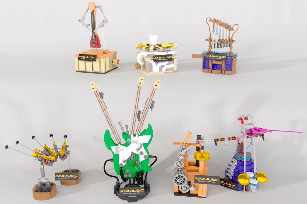 LEGO MOC ANIMUSIC COLLECTION: STUD.IO FILE by OverRaptor | Rebrickable - Build with LEGO