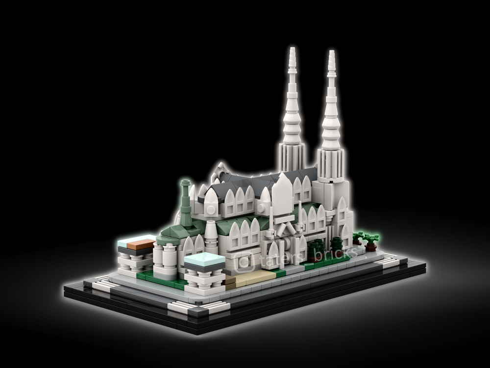 LEGO MOC-212962 St. Patrick's Cathedral 1:800 Scale by Taters ...