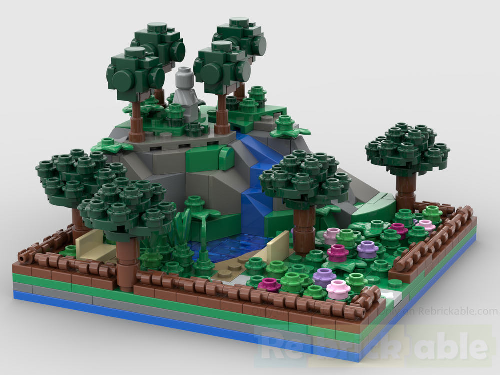 LEGO MOC A peaceful microscale garden by thebricksandmagic ...
