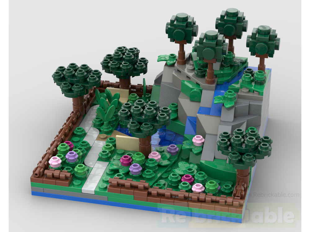 LEGO MOC A peaceful microscale garden by thebricksandmagic ...