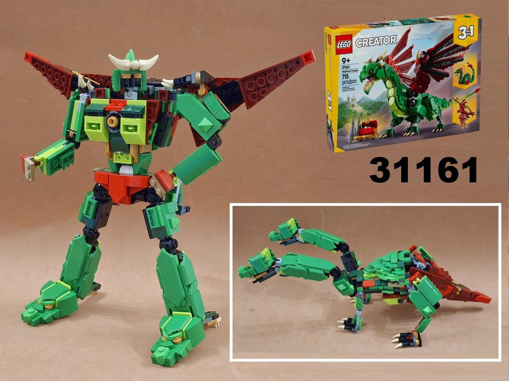 LEGO MOC Transformer two-headed dragon / Hung-grr , LEGO 31161 ...
