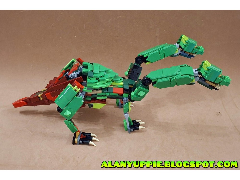 LEGO MOC Transformer two-headed dragon / Hung-grr , LEGO 31161 ...