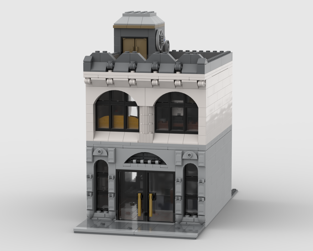 LEGO MOC City Bank Modular Building by brickmanspark | Rebrickable - Build with LEGO