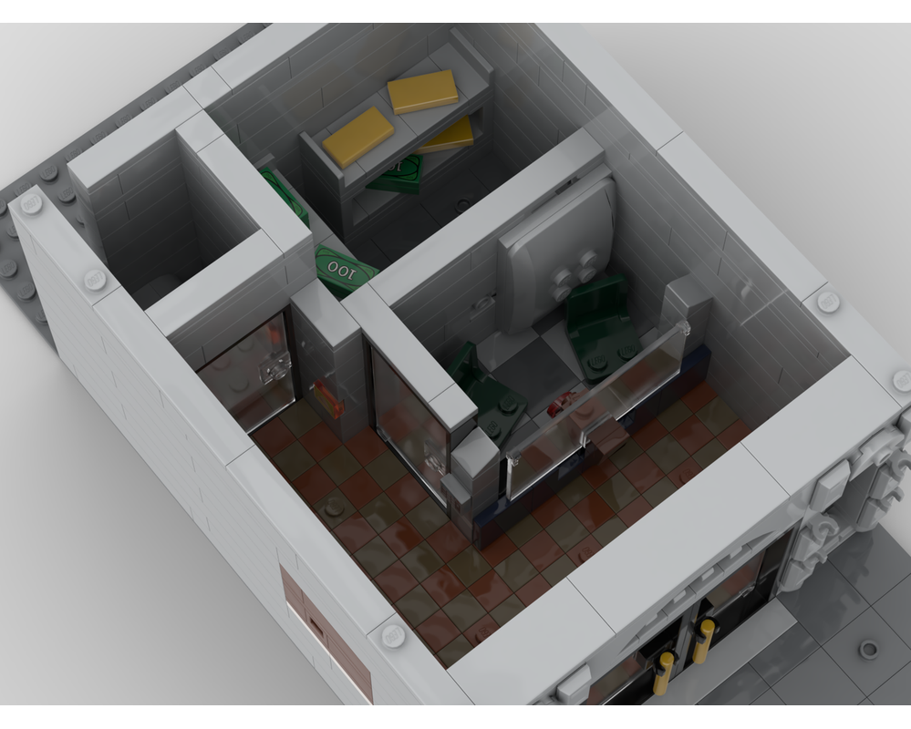 LEGO MOC City Bank Modular Building by brickmanspark | Rebrickable ...