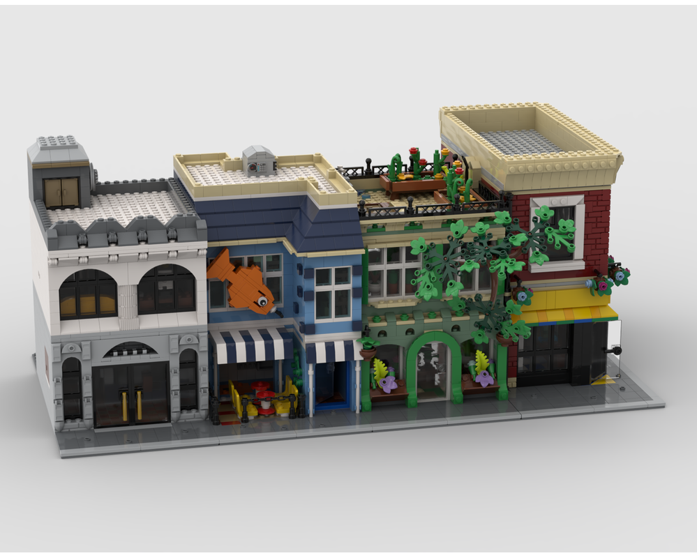 LEGO MOC City Bank Modular Building by brickmanspark | Rebrickable ...