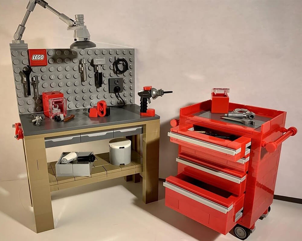 LEGO MOC Tool Chest and Workbench, by Zachary Steinman by Planet GBC ...