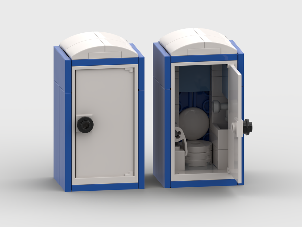 LEGO MOC Portable Toilet by BrickHappens | Rebrickable - Build with LEGO