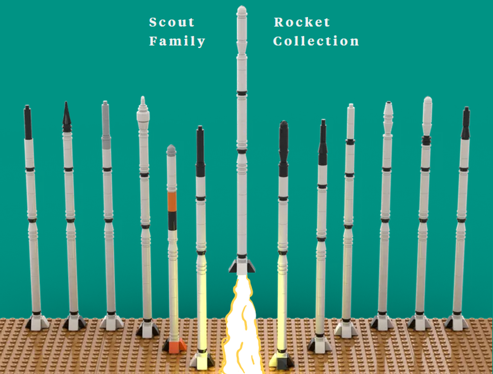 LEGO MOC-213038 Scout Rocket Family Collection (1:110 Scale) by ...