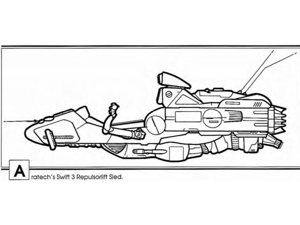 LEGO MOC 64-Y Swift 3 Repulsor Sled by Krieg_15 | Rebrickable - Build ...