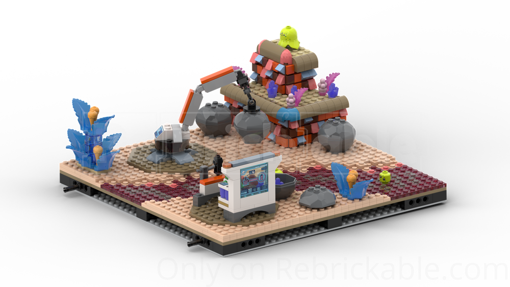 LEGO MOC Alien Asteroid by gufymike | Rebrickable - Build with LEGO