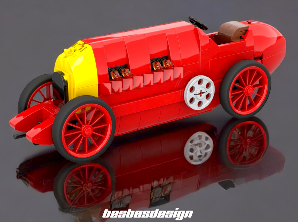 LEGO MOC Fiat S76 "The Beast of Turin" by besbasdesign | Rebrickable - Build with LEGO