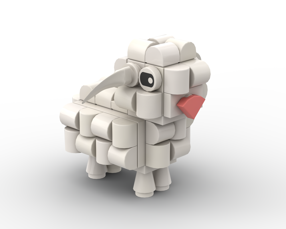LEGO MOC Simple Sheep by Kampfmaschine | Rebrickable - Build with LEGO