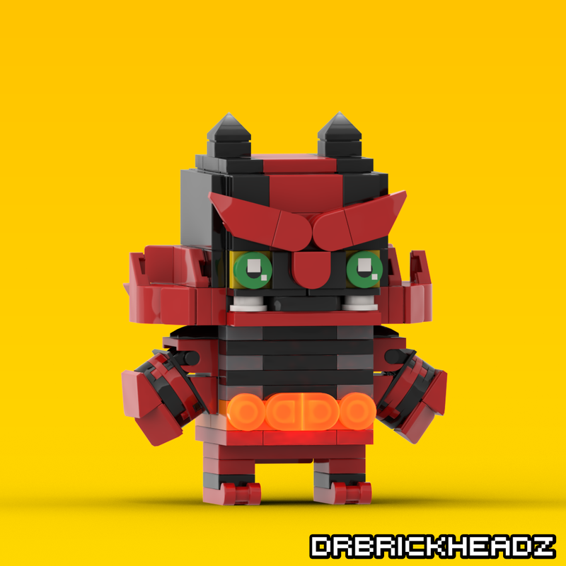LEGO MOC Incineroar Brickheadz by DrBrickheadz | Rebrickable - Build ...