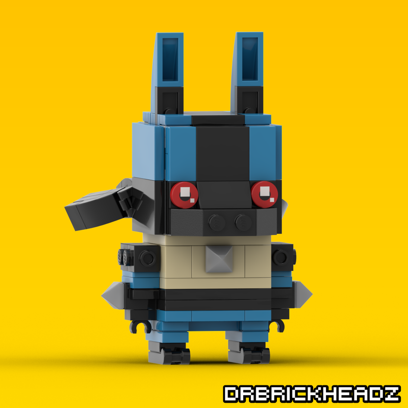 LEGO MOC Lucario Brickheadz by DrBrickheadz | Rebrickable - Build with LEGO