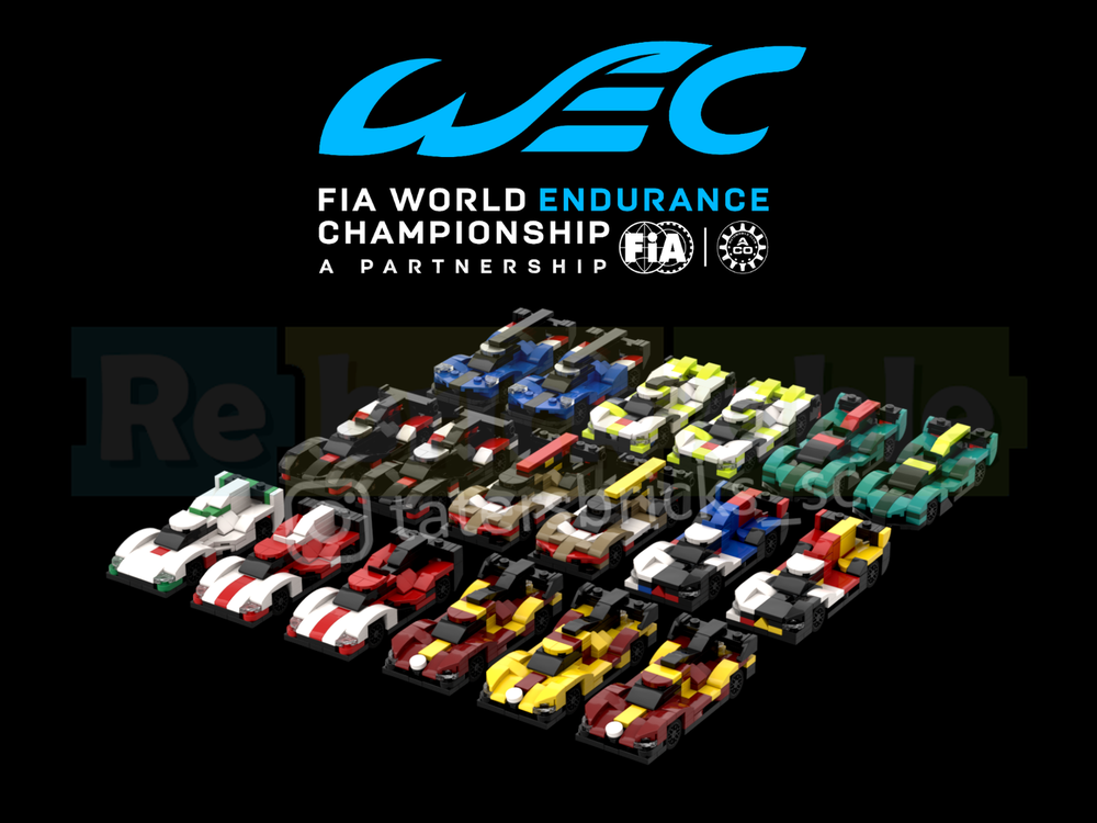 LEGO MOC 2025 WEC Hypercar Grid 5 wide by Taters | Rebrickable - Build ...