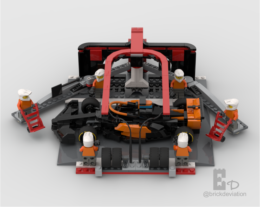 LEGO MOC-213136 8 Wide F1 Pit Stop & Pit Crew by Brick Deviation ...