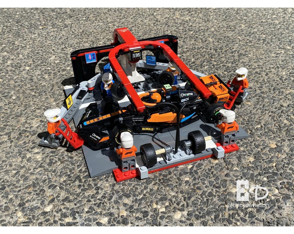 LEGO MOC-213136 8 Wide F1 Pit Stop & Pit Crew by Brick Deviation ...