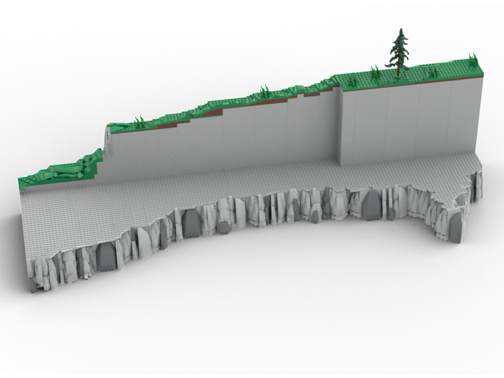 LEGO MOC BOTW Cliff Expansion by Studs_on_a_Tile | Rebrickable - Build ...