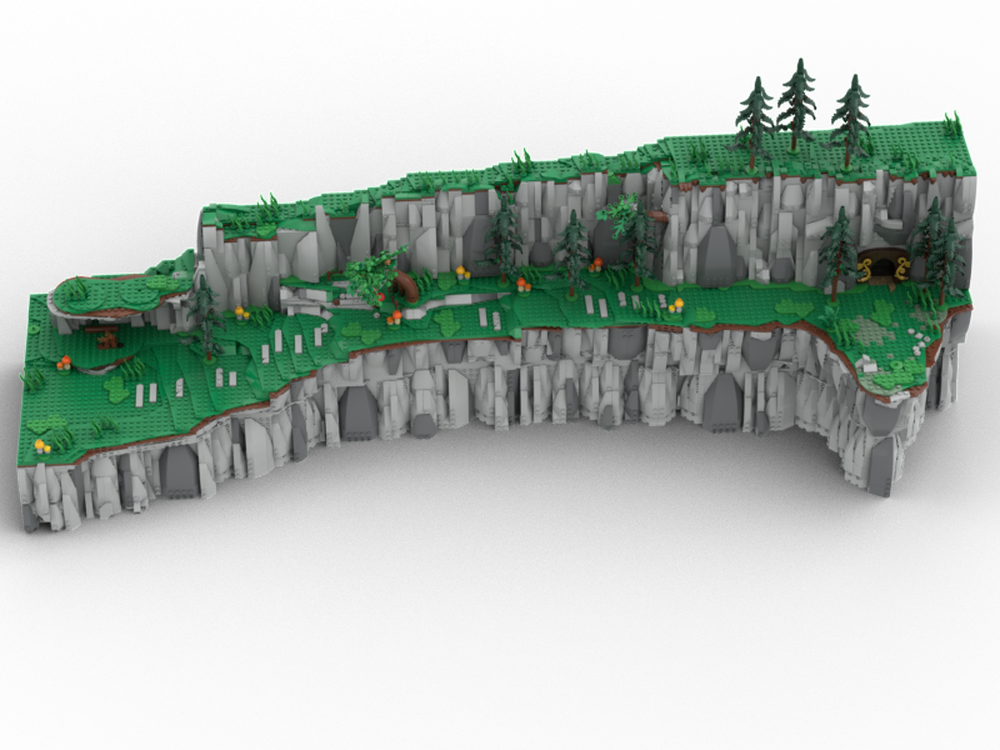 LEGO MOC BOTW Cliff Expansion by Studs_on_a_Tile | Rebrickable - Build ...