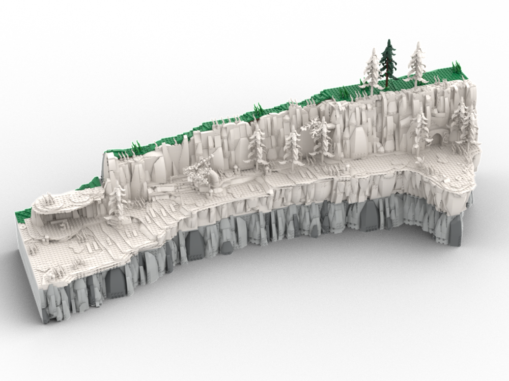 LEGO MOC BOTW Cliff Expansion by Studs_on_a_Tile | Rebrickable - Build ...