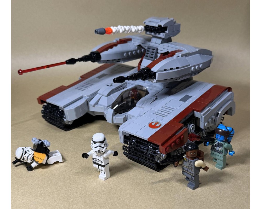 LEGO MOC T4-B Heavy Tank by T3MOCs | Rebrickable - Build with LEGO