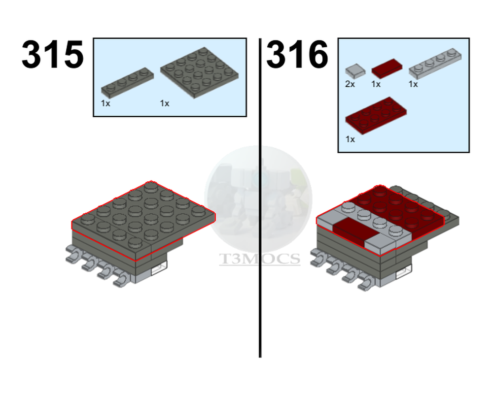 LEGO MOC T4-B Heavy Tank by T3MOCs | Rebrickable - Build with LEGO