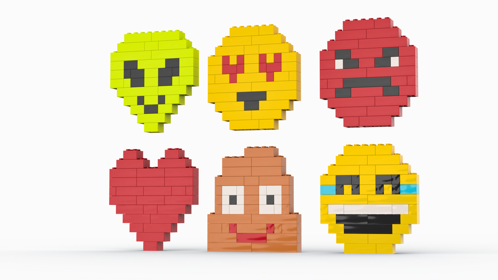 LEGO MOC 11030 Emoji by Lenarex | Rebrickable - Build with LEGO