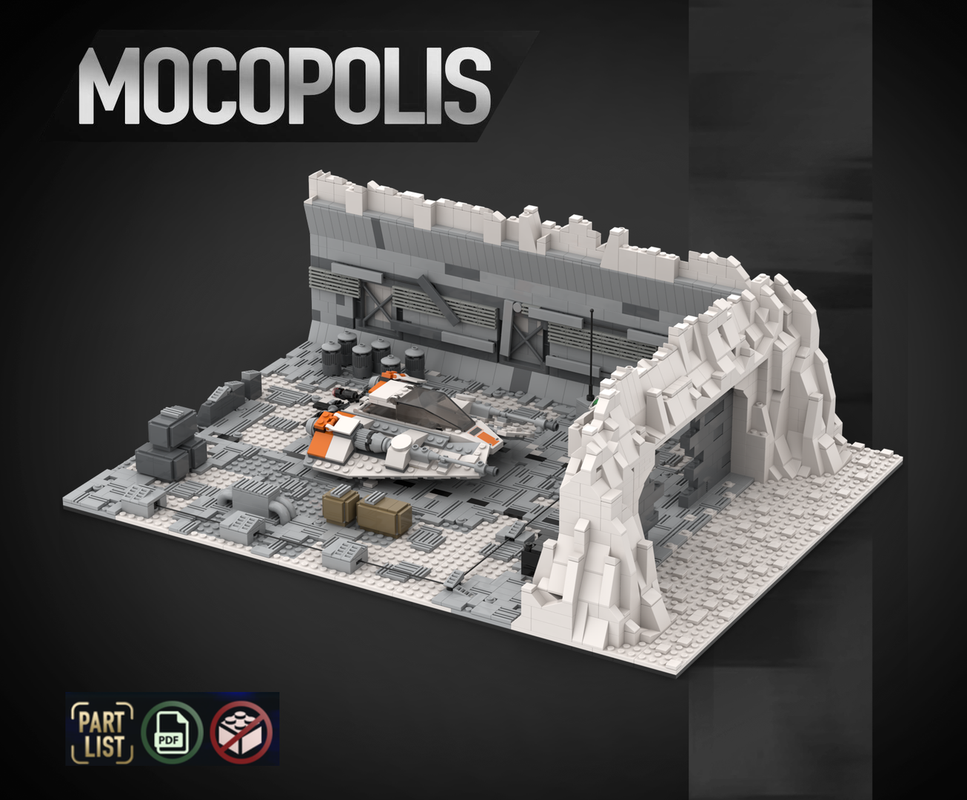 LEGO MOC Echo Base p.2: Snowspeeder Runway. by MOCOPOLIS | Rebrickable ...