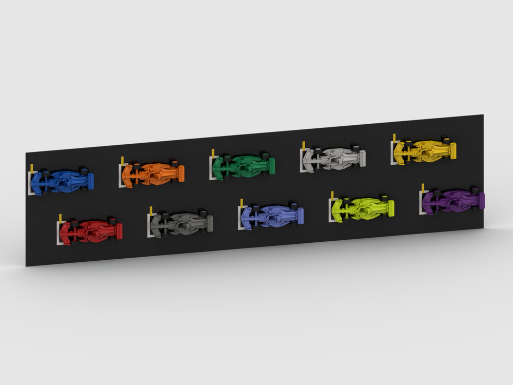 LEGO MOC Lego F1 Starting Grid Wall Display (Short Version) by Tman179 ...