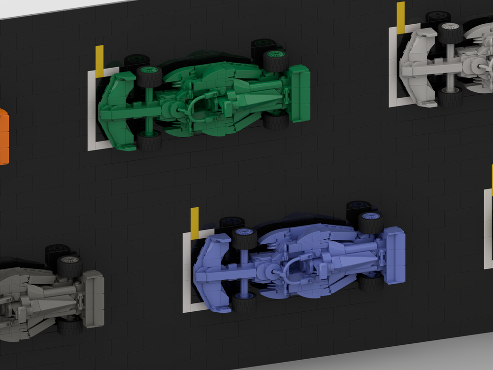 LEGO MOC Lego F1 Starting Grid Wall Display (Short Version) by Tman179 ...