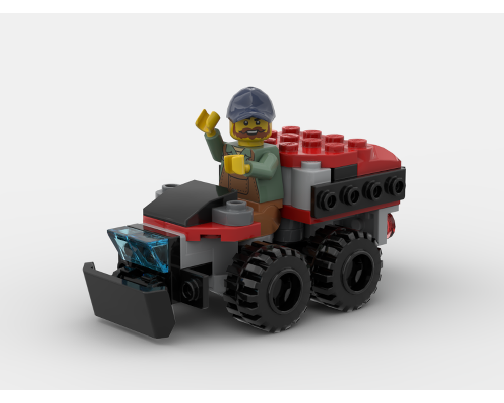 Lego Moc Garden Tractor By Donpadremateo Rebrickable Build With Lego