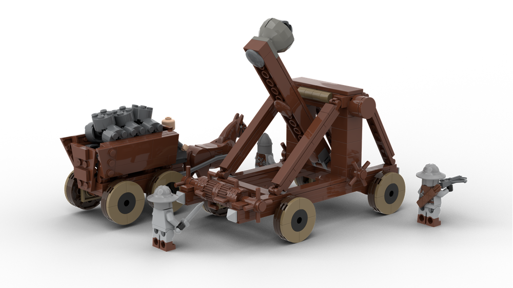 LEGO MOC Lego Castle medieval catapult with shooting function by ...