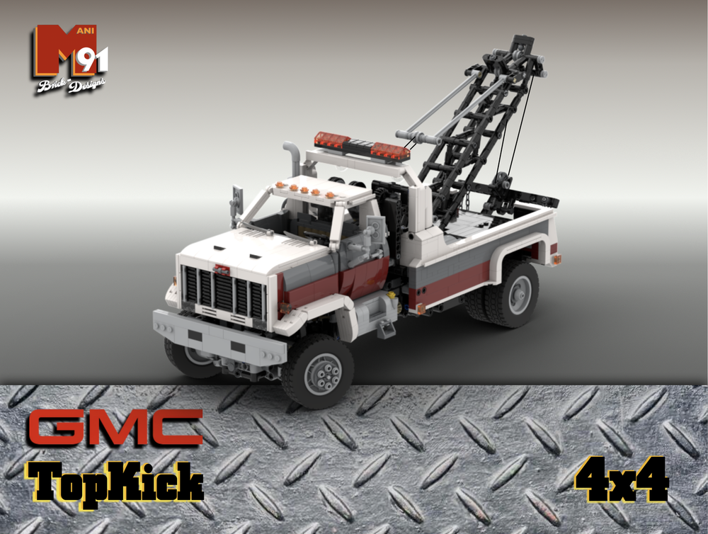 LEGO MOC 80's GMC TopKick Wrecker 4x4 RC white/dark red by Mani91 ...