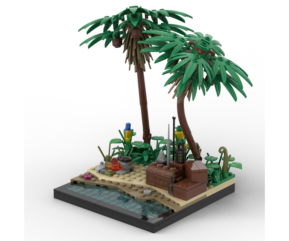 LEGO MOC A tropical island beach by TundO | Rebrickable - Build with LEGO