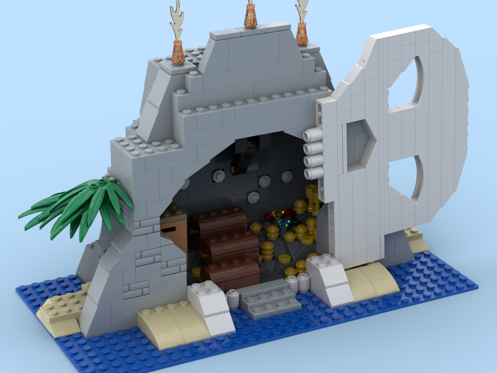 LEGO MOC-213255 Volcano Island (6248) by Denis-O | Rebrickable - Build ...