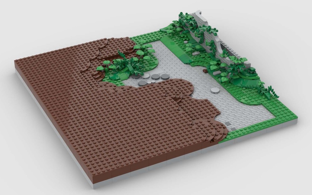 LEGO MOC Medieval Path and Castle Village Baseplate by Legolas1975 ...