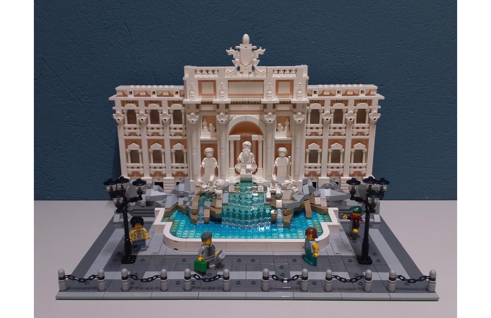 LEGO MOC Trevi Fountain modular building improvement by PanDanBrick ...