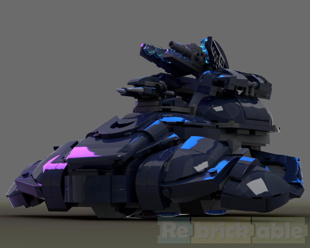 LEGO MOC T26 Zurdo-pattern 'Wraith' Mortar Tank (Halo) by Builder Faber ...