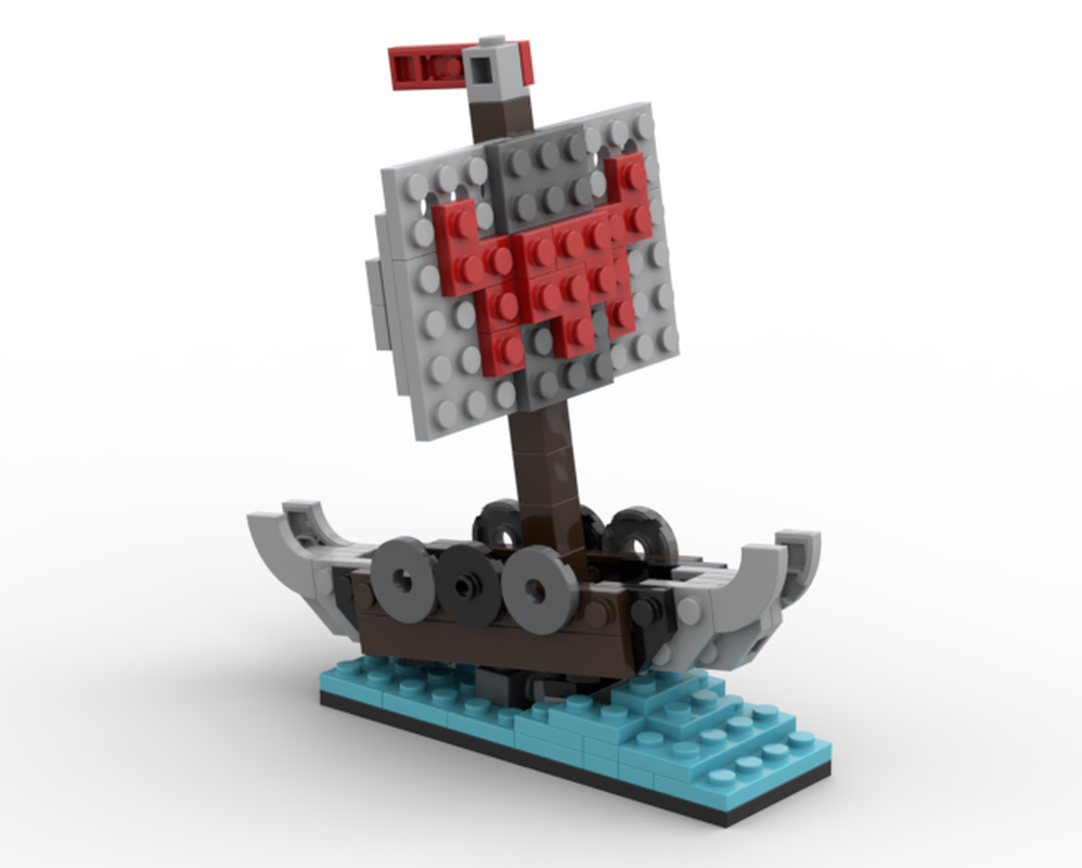LEGO MOC Mini Viking Ship by b00k_w0rm | Rebrickable - Build with LEGO