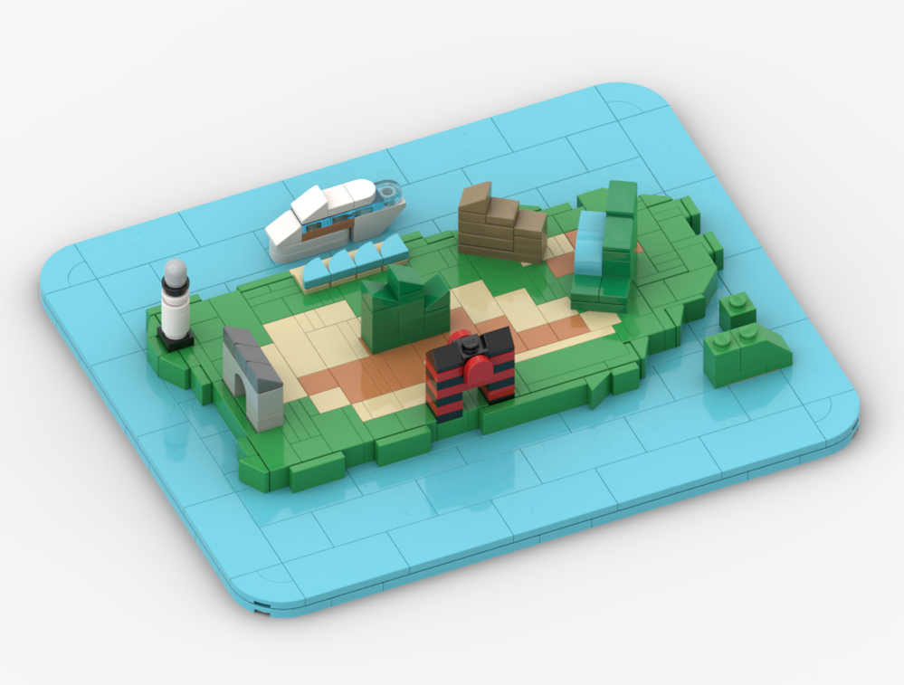 LEGO MOC Puerto Rico map by regions by jaimeolmo | Rebrickable - Build with LEGO