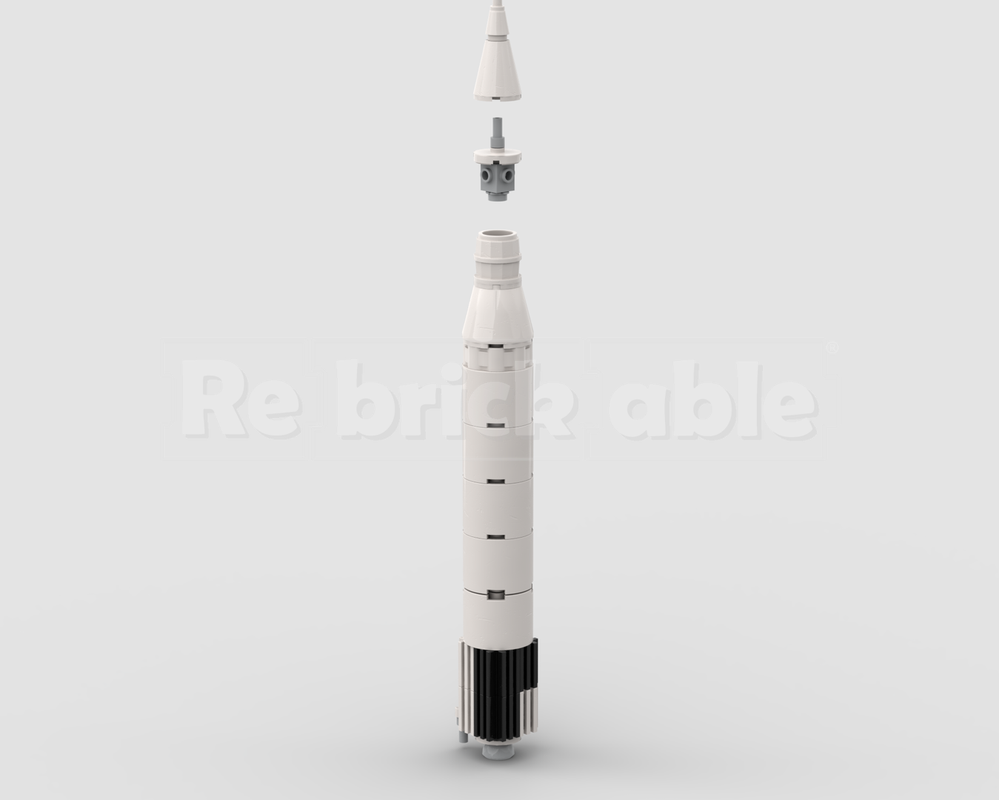 LEGO MOC 1:110 Juno II rocket by LegoRockets | Rebrickable - Build with ...